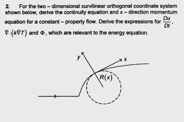 Solved For The Two Dimensional Curvilinear Orthogonal