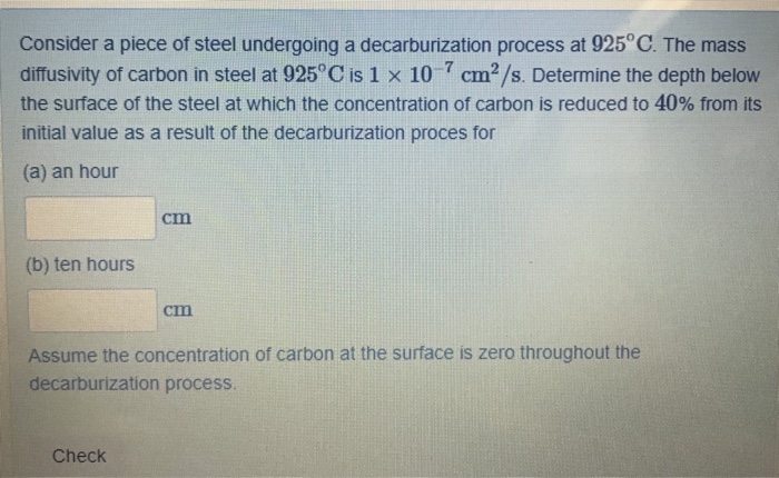Solved Consider a piece of steel undergoing a | Chegg.com