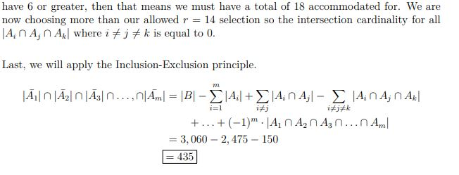 Solved CHECK MY WORK? Hello, this is Combinatorics using the | Chegg.com