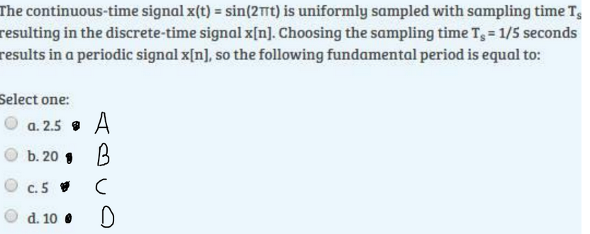 Solved A continuous-time signal xa(t) has a band-limited | Chegg.com