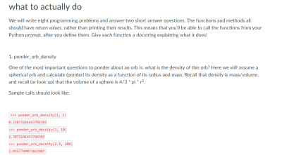 Solved PYTHON ONLY PLEASE Just 8 different very simple | Chegg.com