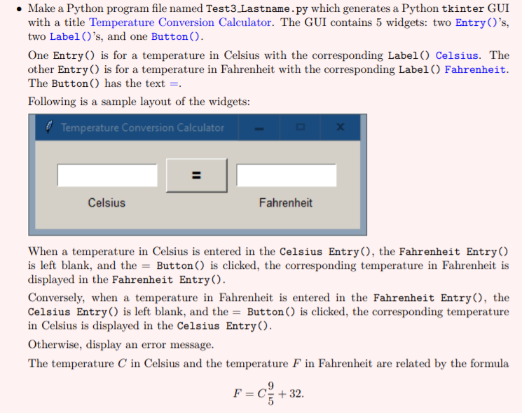 Solved Make a Python program file named Test3_Lastname.py | Chegg.com