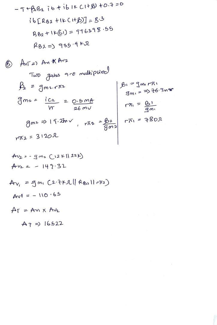 Solved + Vcc. RBI 180kn RC 32.7872 RB2 RC2 12 K22 Cci HH YT | Chegg.com