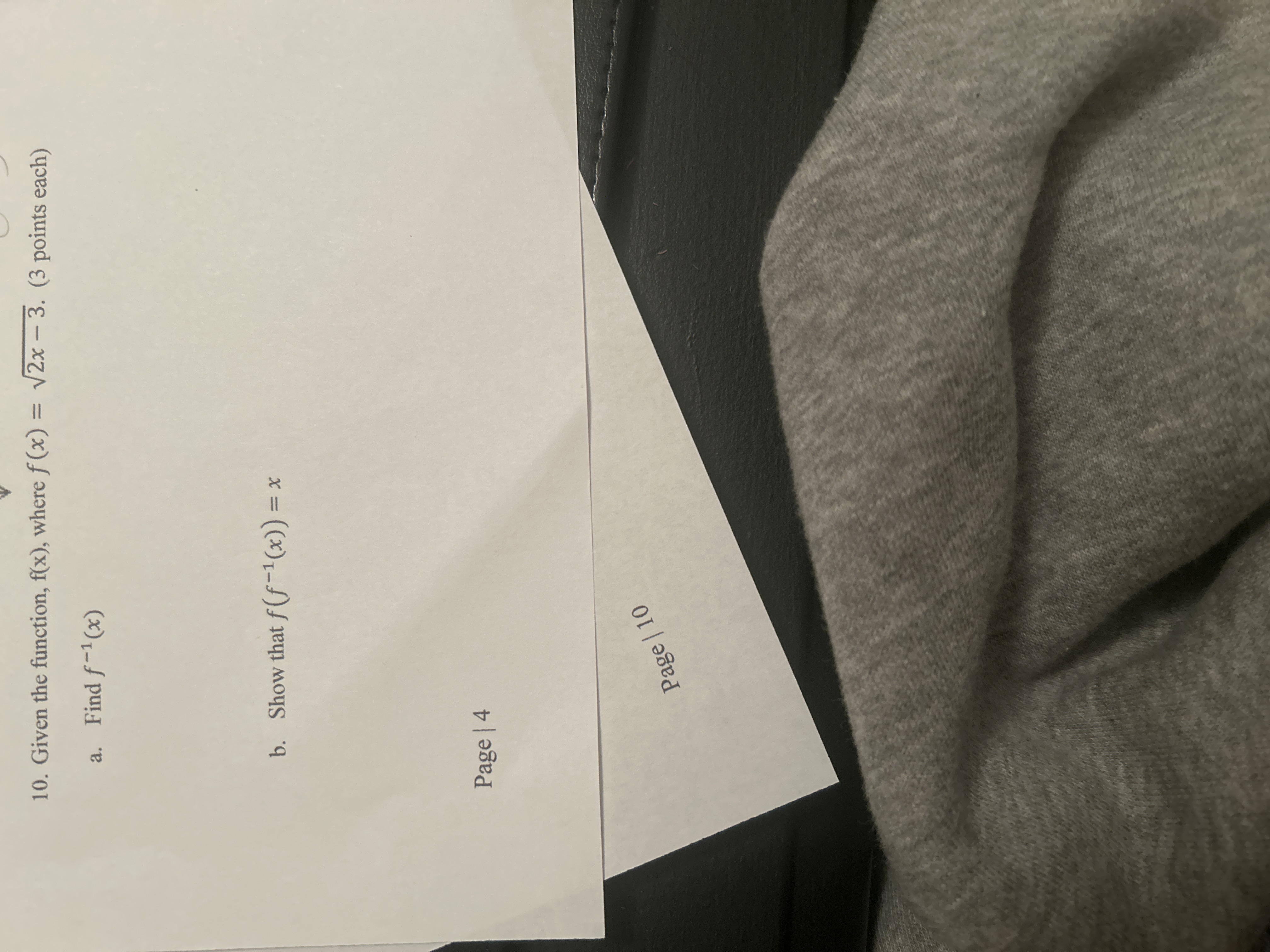 Solved Given the function, f(x), where f(x)=sqrt(2x-3). ( 3 | Chegg.com