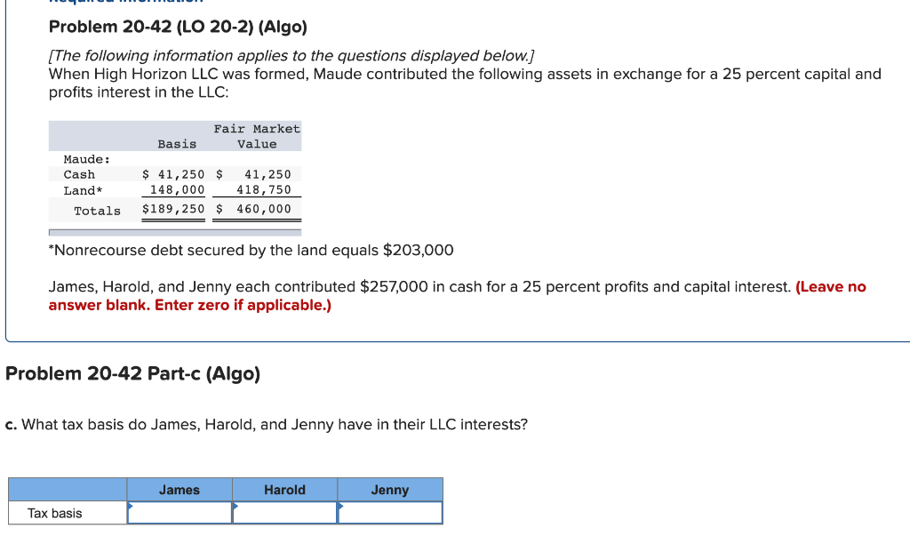 Solved Required information Problem 20-42 (LO 20-2) (Algo) | Chegg.com