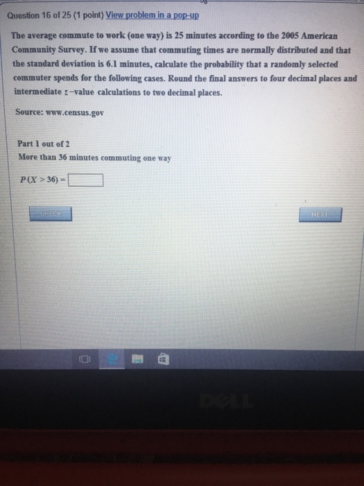 Solved Question 16 of 25 (1 point) View problem in a pop-up | Chegg.com