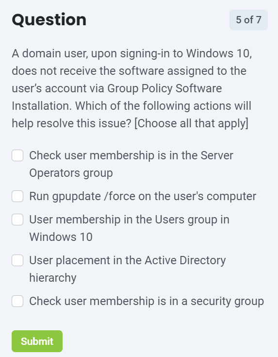 Solved A Domain User Upon Signing In To Windows 10 Does