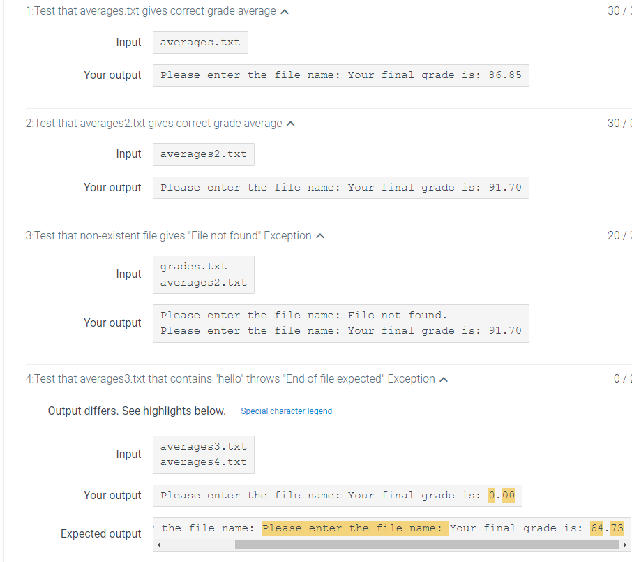 Solved /⋆⋆ This method calculates and returns the final | Chegg.com