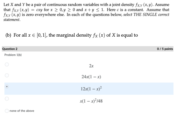 Solved Let X and Y be a pair of continuous random variables | Chegg.com
