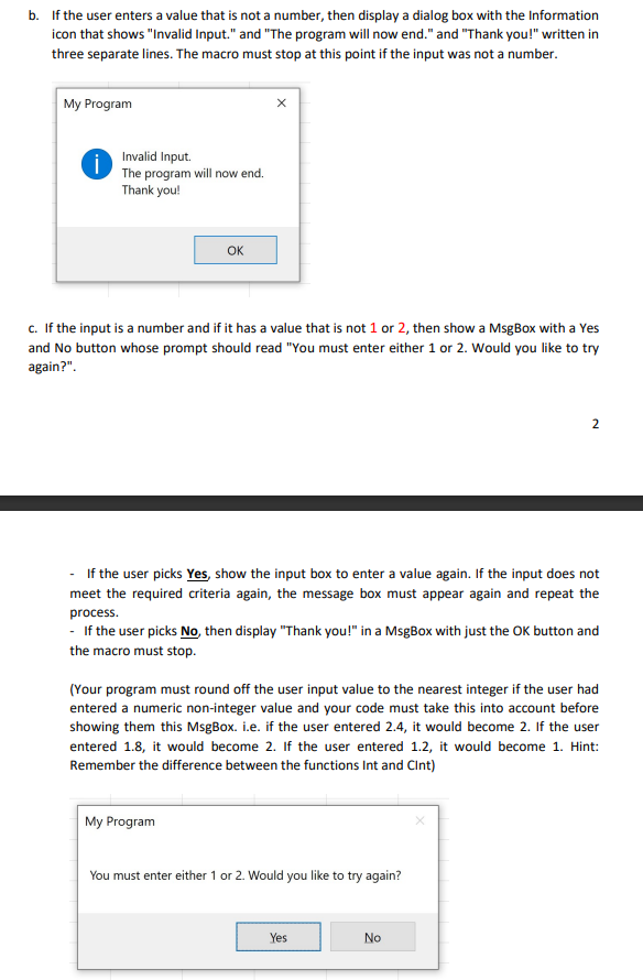 Solved Using the Developer Tab, place a button on the | Chegg.com