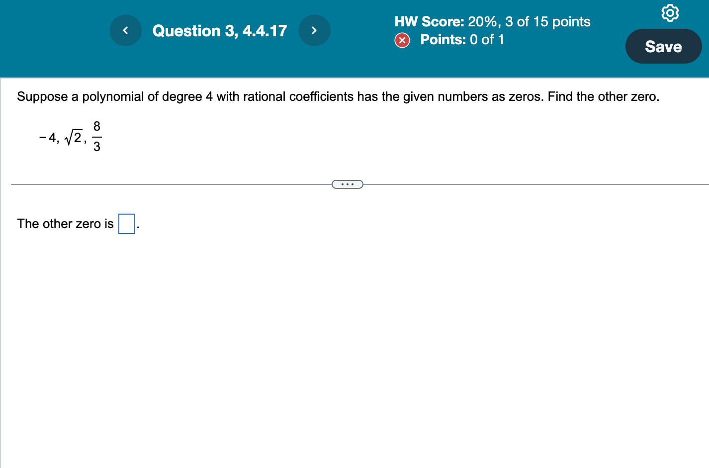 Solved Suppose a polynomial of degree 4 with rational | Chegg.com