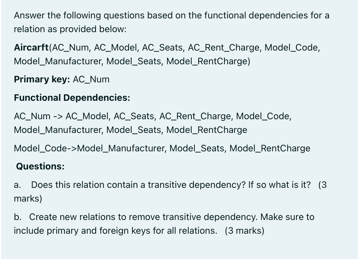Solved Answer the following questions based on the | Chegg.com