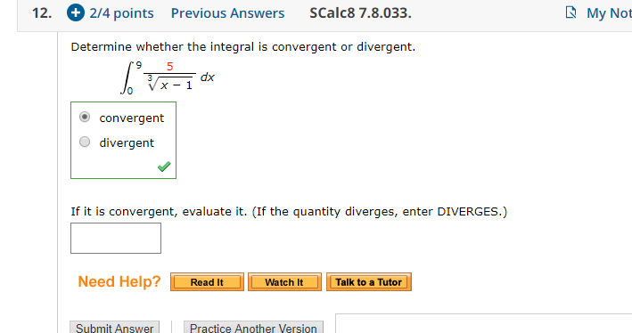 Solved Determine whether the integral is convergent or | Chegg.com Solved Determine whether the integral is convergent or | Chegg.com