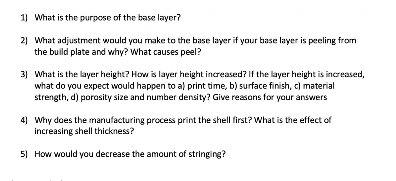 Solved 1) What is the purpose of the base layer? 2) What | Chegg.com