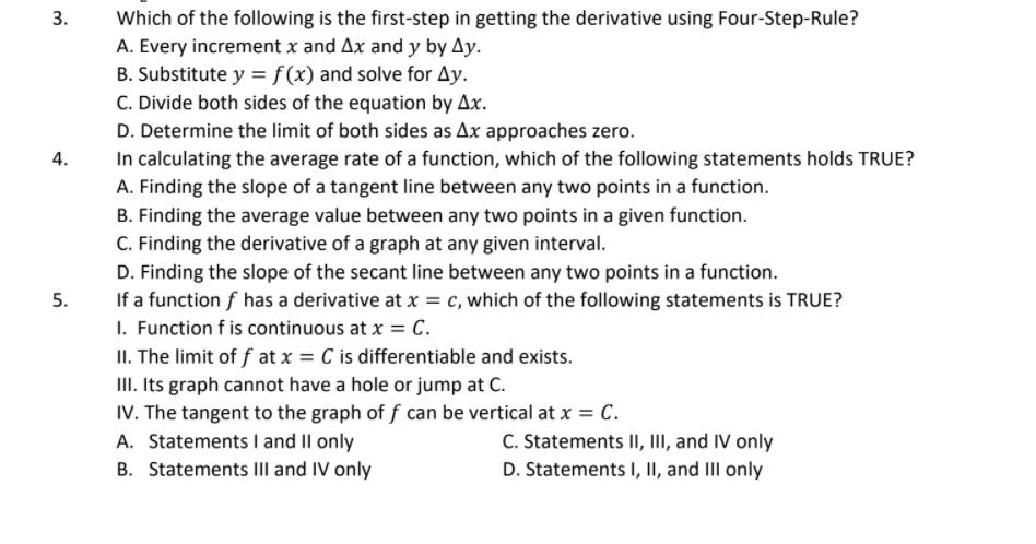 Solved 3. 4. Which of the following is the first-step in | Chegg.com