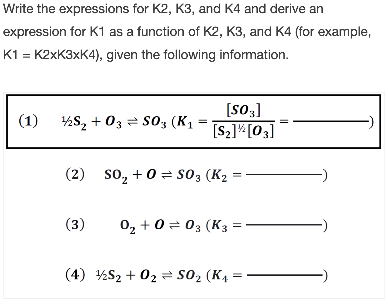 Solved > 2 Write the expressions for K2, K3, and K4 and | Chegg.com
