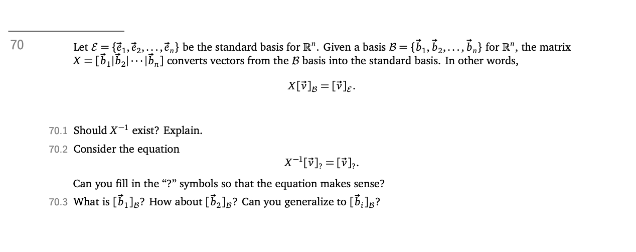 Solved Let E={e1,e2,…,en} be the standard basis for Rn. | Chegg.com