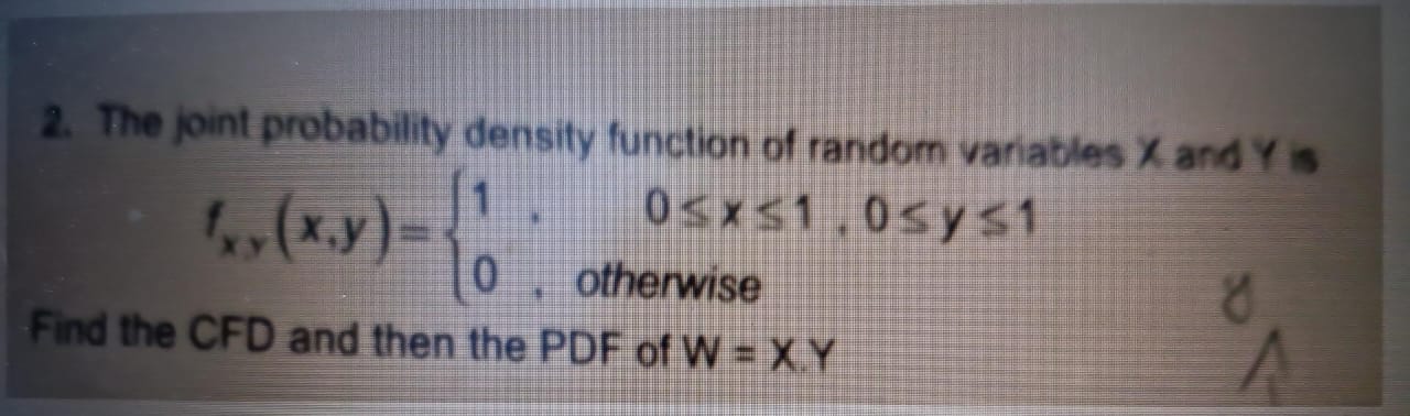 Solved Question- - > 4:The joint probability density | Chegg.com