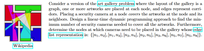 Solved Consider a version of the art gallery problem where | Chegg.com