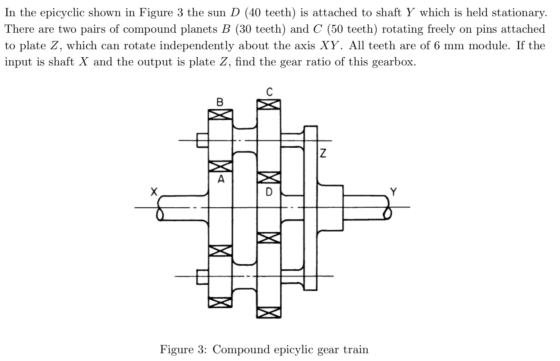 Solved In the epicyclic shown in Figure 3 the sun D (40 | Chegg.com
