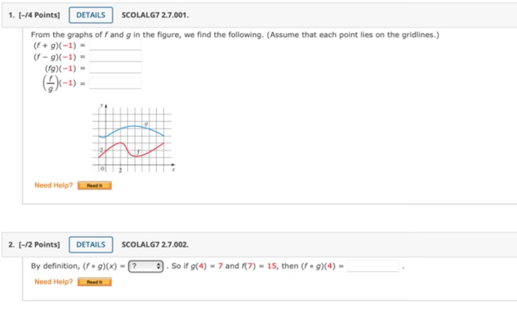 Solved 1. (-14 Points] DETAILS SCOLALG7 2.7.001. From the | Chegg.com