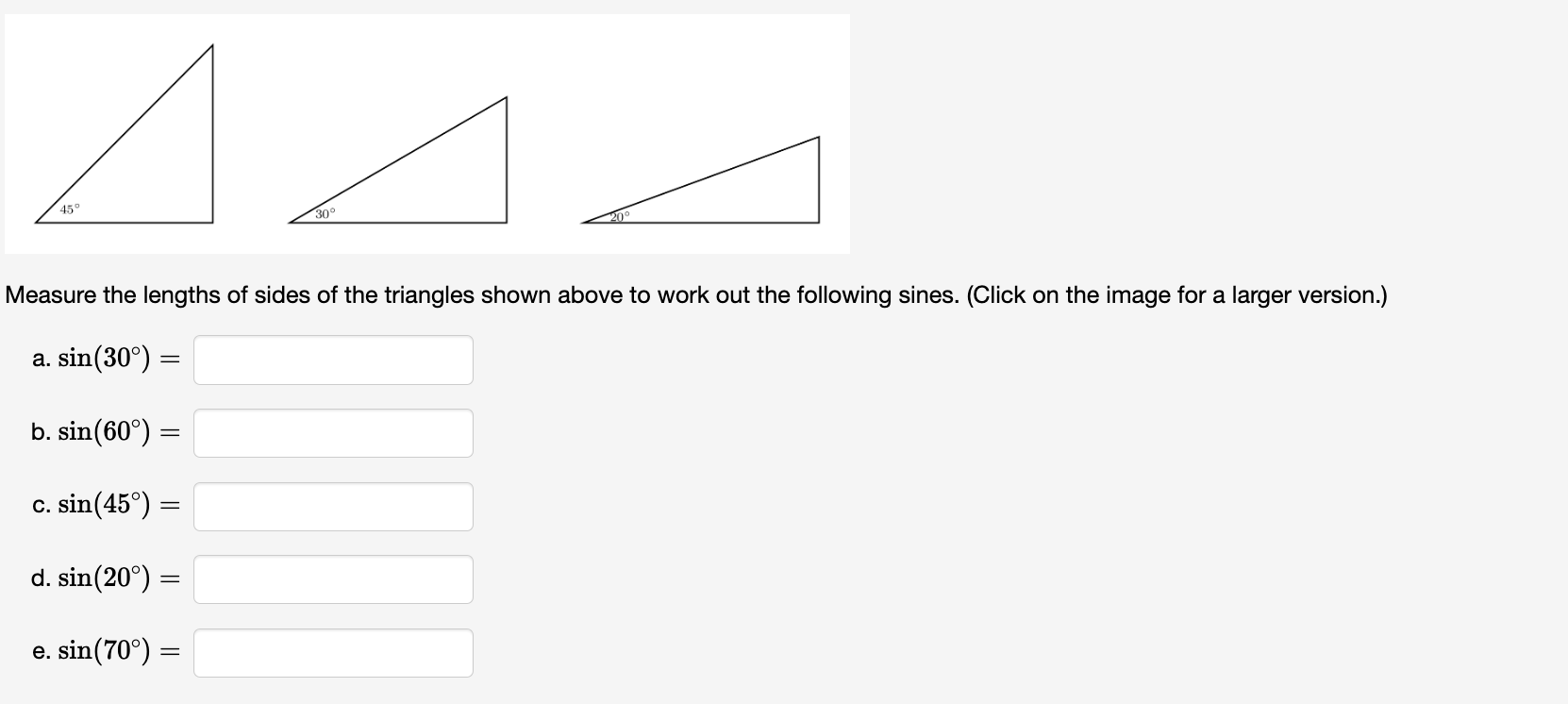 Solved Measure the lengths of sides of the triangles shown | Chegg.com