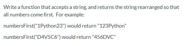 Solved Write a function that accepts a string, and returns | Chegg.com