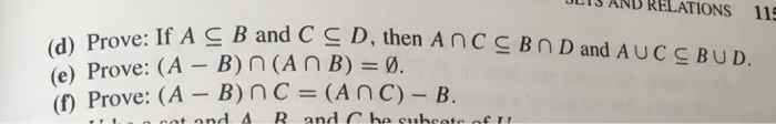 Solved 3. (a) Prove: A C B if and only if AUB-B. (b) Prove: | Chegg.com