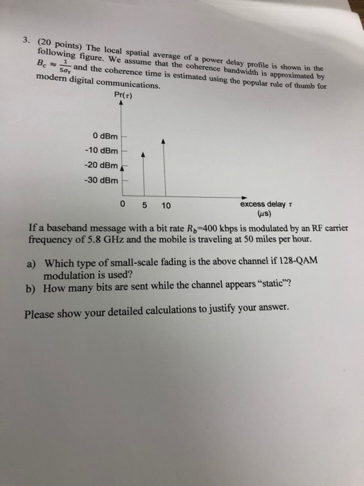 Solved 3. (20 points) The local spatial average of a power | Chegg.com