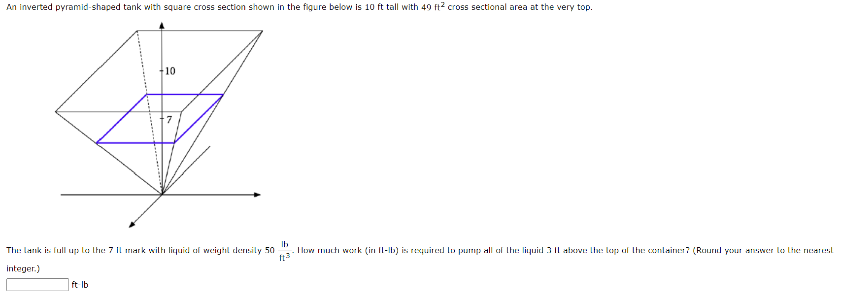 Solved integer.) ft-lb | Chegg.com