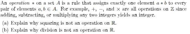 Solved An operation ∗ on a set A is a rule that assigns | Chegg.com