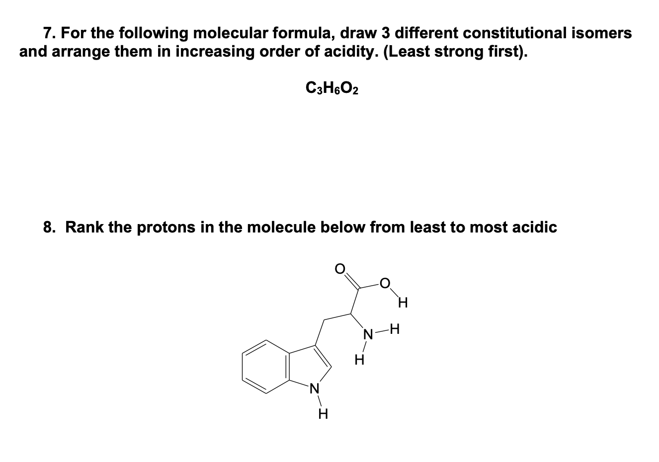 [Solved]: 7. For the following molecular formula, draw 3 di