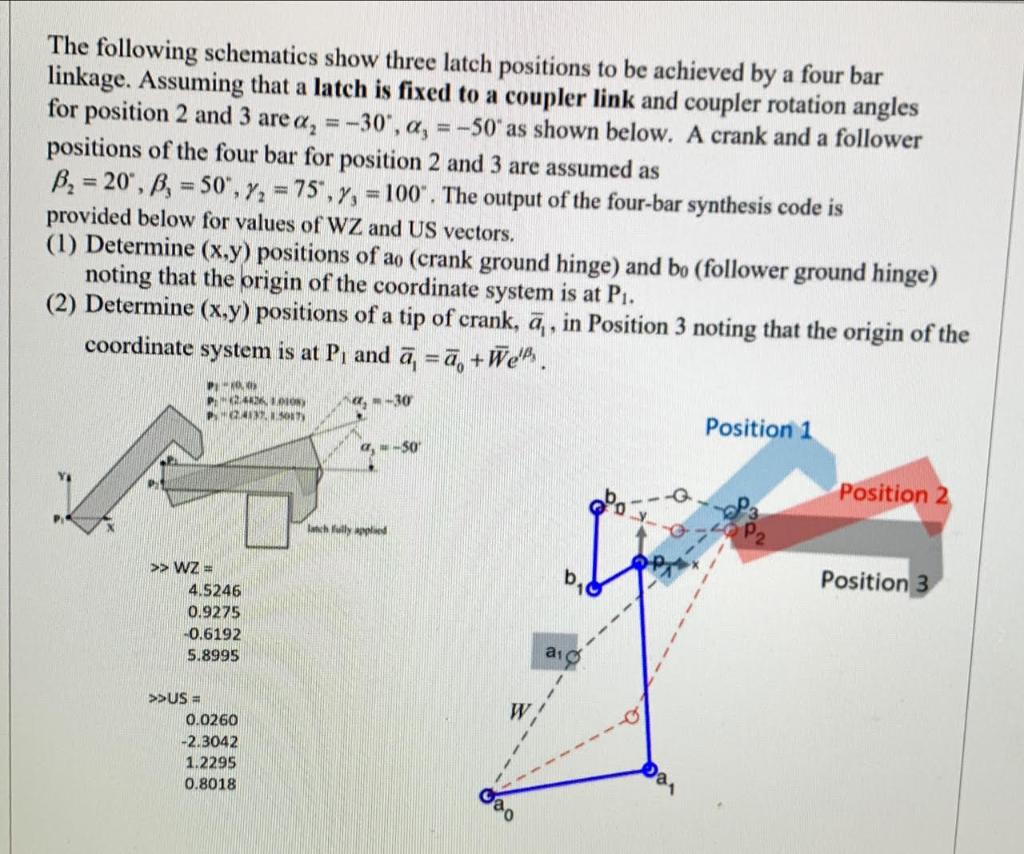The following schematics show three latch positions | Chegg.com