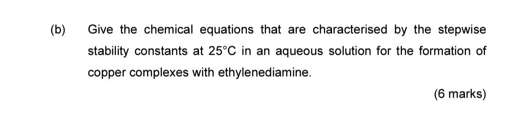 Solved (b) Give the chemical equations that are | Chegg.com