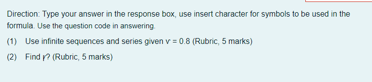 Direction: Type your answer in the response box, use | Chegg.com