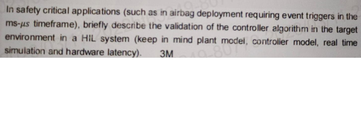 Solved In safety critical applications (such as in airbag | Chegg.com