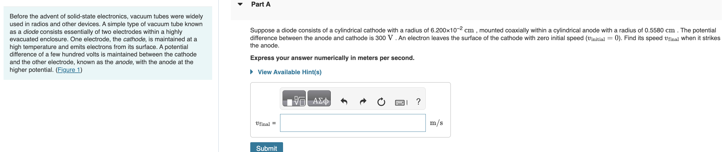 Solved Before the advent of solid-state electronics, vacuum | Chegg.com