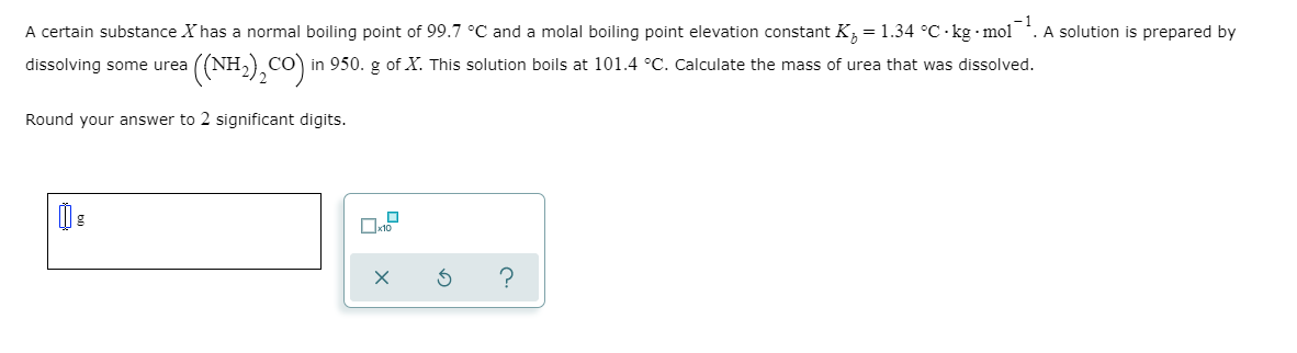 Solved A certain substance X has a normal boiling point of | Chegg.com