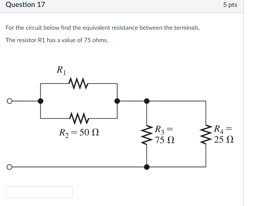 Solved For the circuit below find the equivalent resistance | Chegg.com