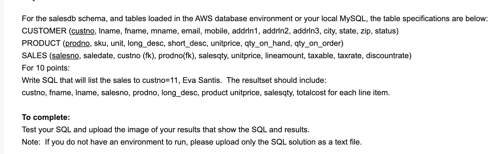 Solved salesdb Entity Relationship Diagram transacts 1..1 | Chegg.com