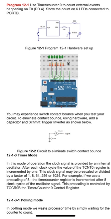 Solved Program 12-1 Use Timer/counter 0 to count external | Chegg.com