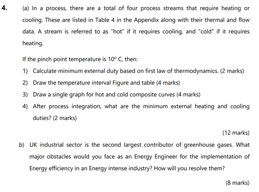 4. (a) In a process, there are a total of four | Chegg.com