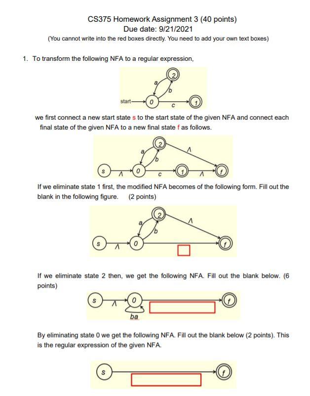 Solved CS375 Homework Assignment 3 (40 points) Due date: | Chegg.com