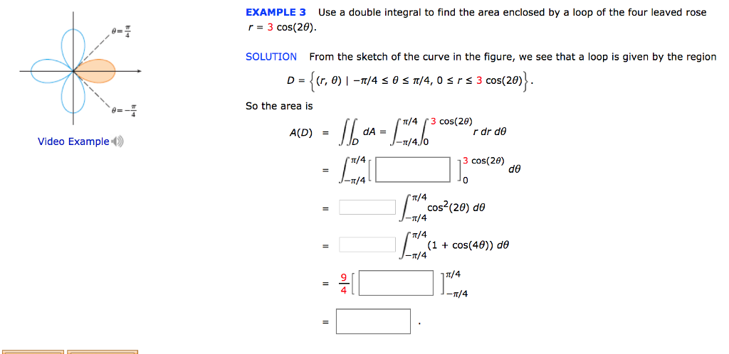 Solved Use a double integral to find the area enclosed by a | Chegg.com