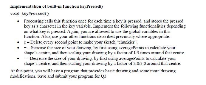Solved Simple Drawing program - 40 marks Implement a simple | Chegg.com