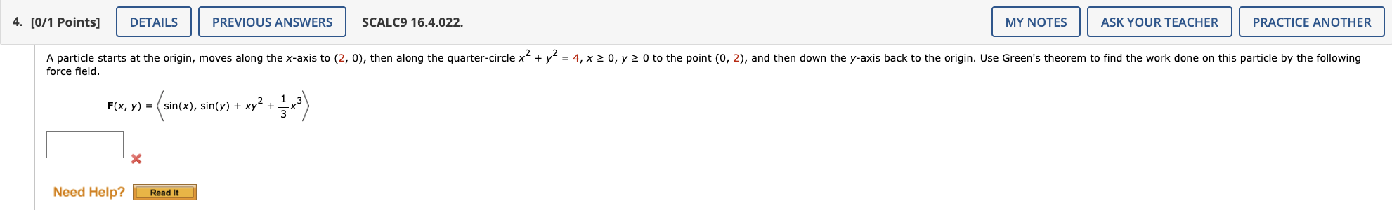 Solved 4. [0/1 Points] DETAILS PREVIOUS ANSWERS SCALC9 | Chegg.com