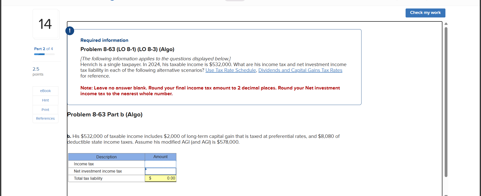 Solved Required informationProblem 8-63 (LO 8-1) (LO | Chegg.com