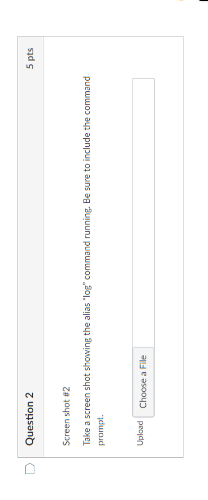 Solved Screen shot #2 Take a screen shot showing the alias | Chegg.com