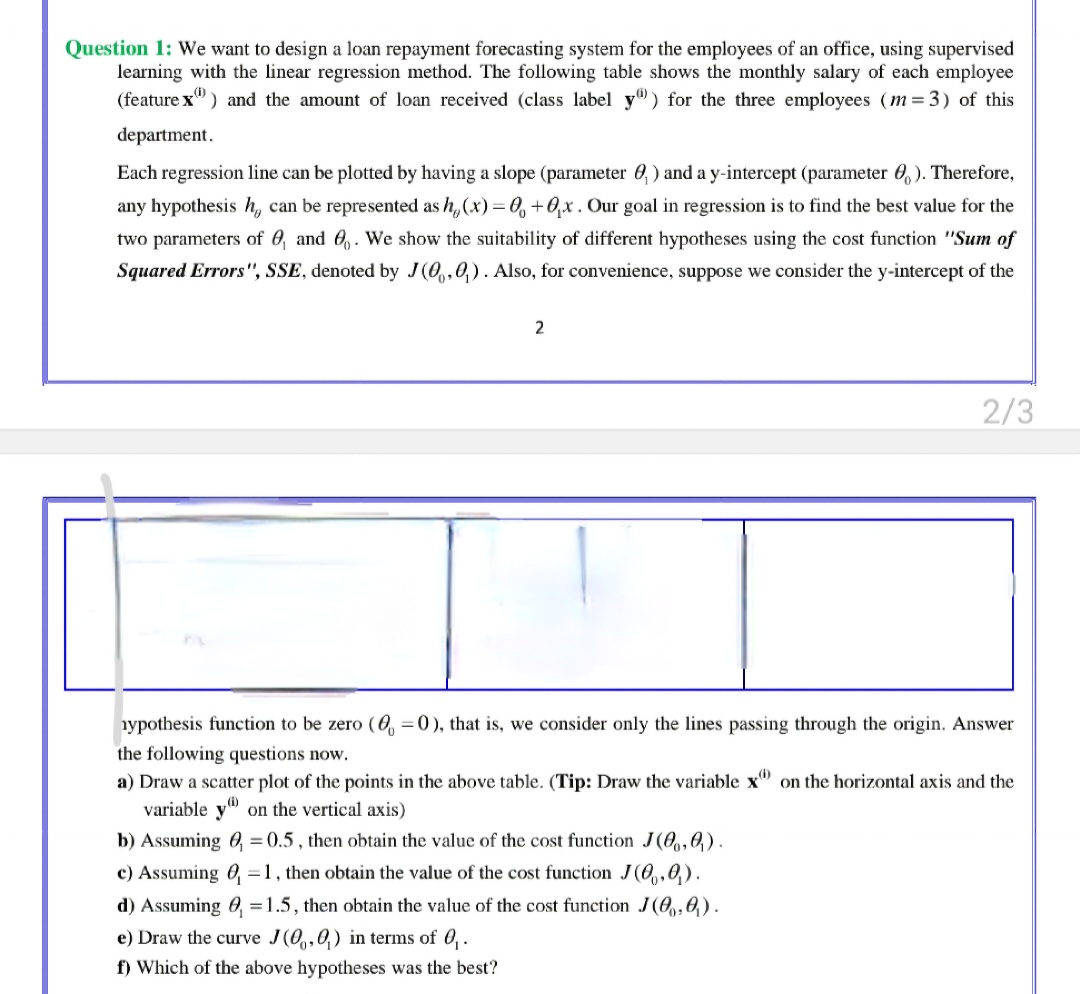 Solved ² Machine learning question Please solve it What | Chegg.com