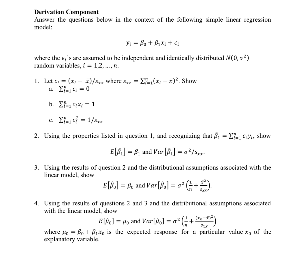 Solved Derivation Component Answer the questions below in | Chegg.com